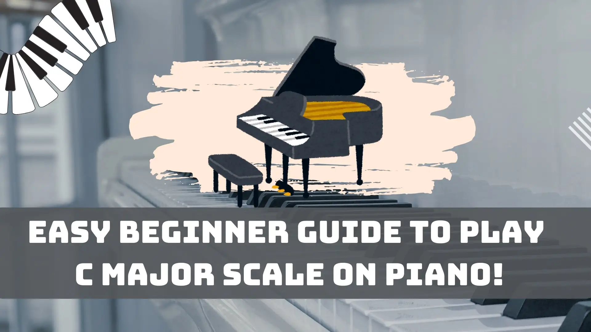 Easy beginner guide on How to play C Major Scale Piano!